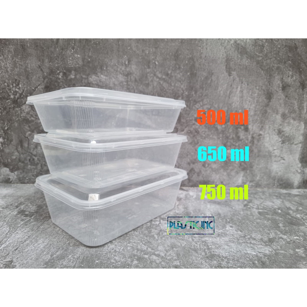 Jual Thinwall 750 ml/Box Kotak Plastik/Kotak Plastik/Plastik Makanan ...