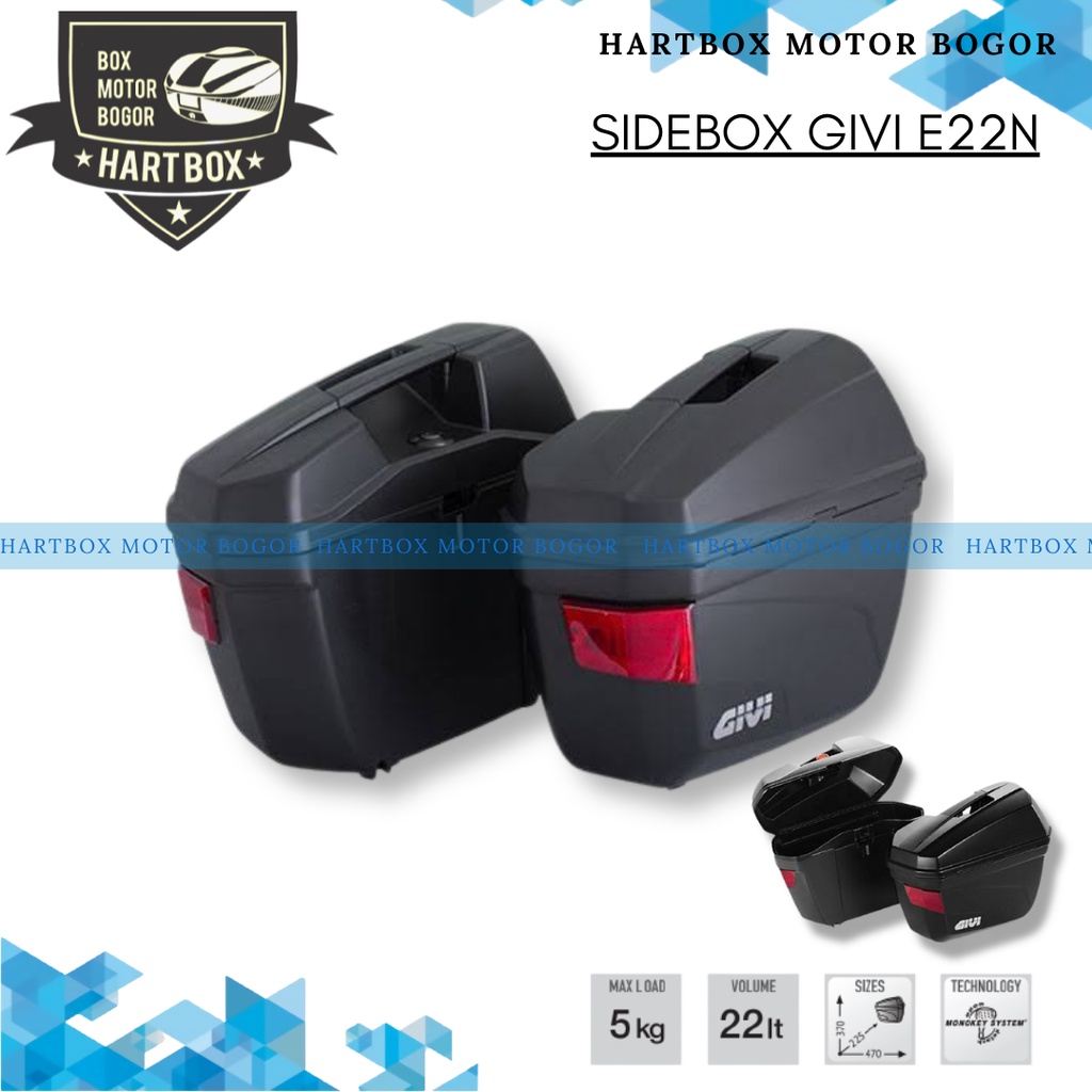 Jual Box Motor Samping Givi E22N | Box Touring Box Samping E22 cocok ...