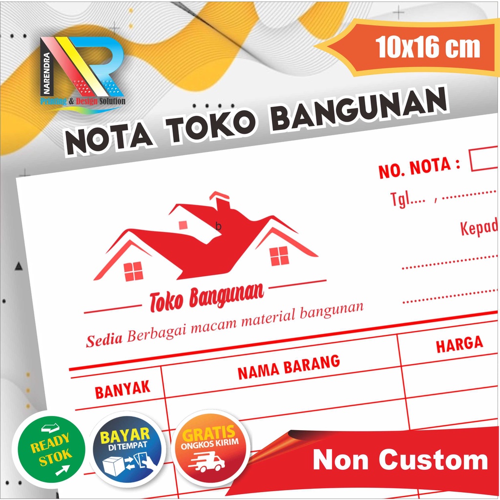 Jual Nota Toko Bangunan | Nota Material & Alat Bangunan | Nota Siap ...