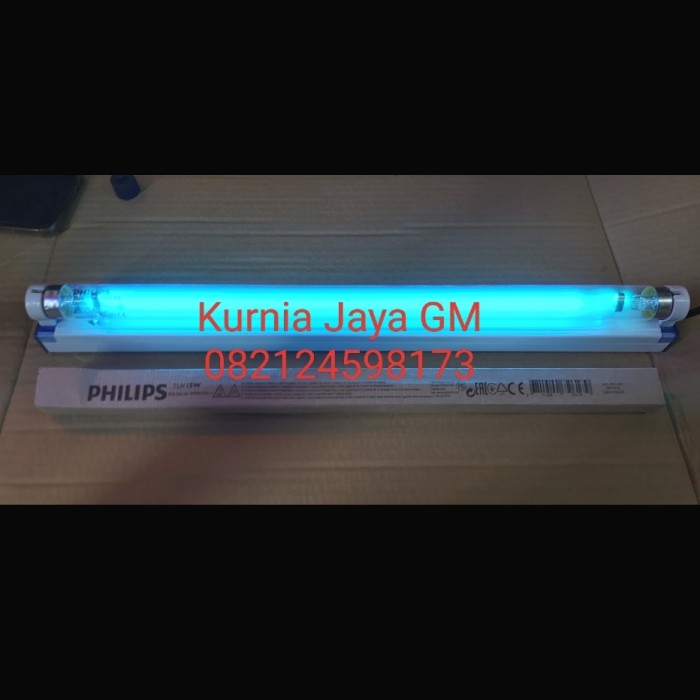 Jual PHILIPS LAMPU UVC KUMAN 15 WATT T8 (UV GERMICIDAL) KAP KABEL SET | Shopee Indonesia