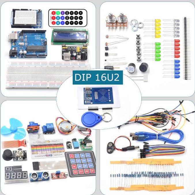 Jual Arduino Uno Starter Kit Dip 16U2 Most Complete Rfid Di Plastik Box ...
