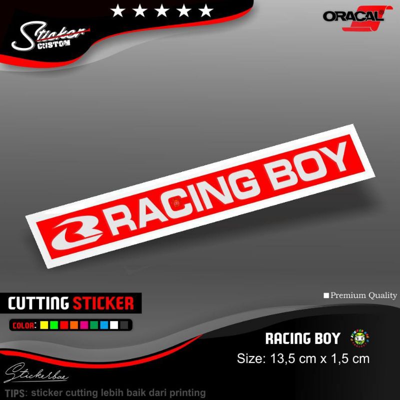 Jual Stiker racing boy cutting sticker motor stiker RCB | Shopee Indonesia
