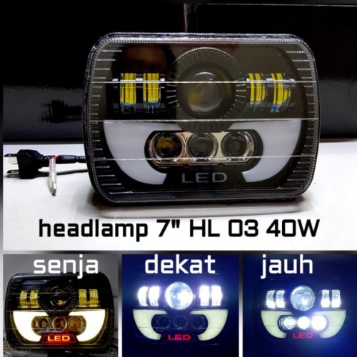 Jual Lampu Headlamp Depan Mobil 7 Inch Tipe HL 03 Mobil Jeep Pick Up ...