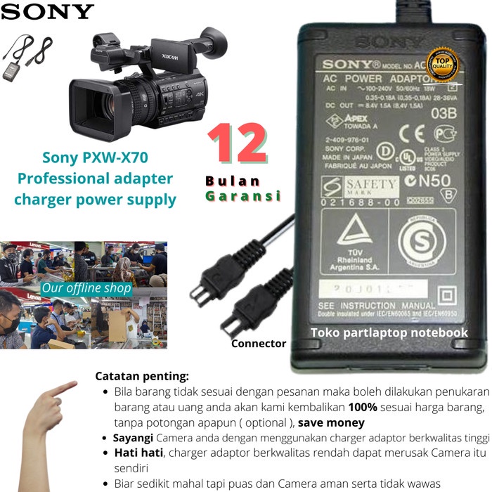 Jual Adaptor Sony PXW-X70 Professional adapter charger power supply high quality | Shopee Indonesia