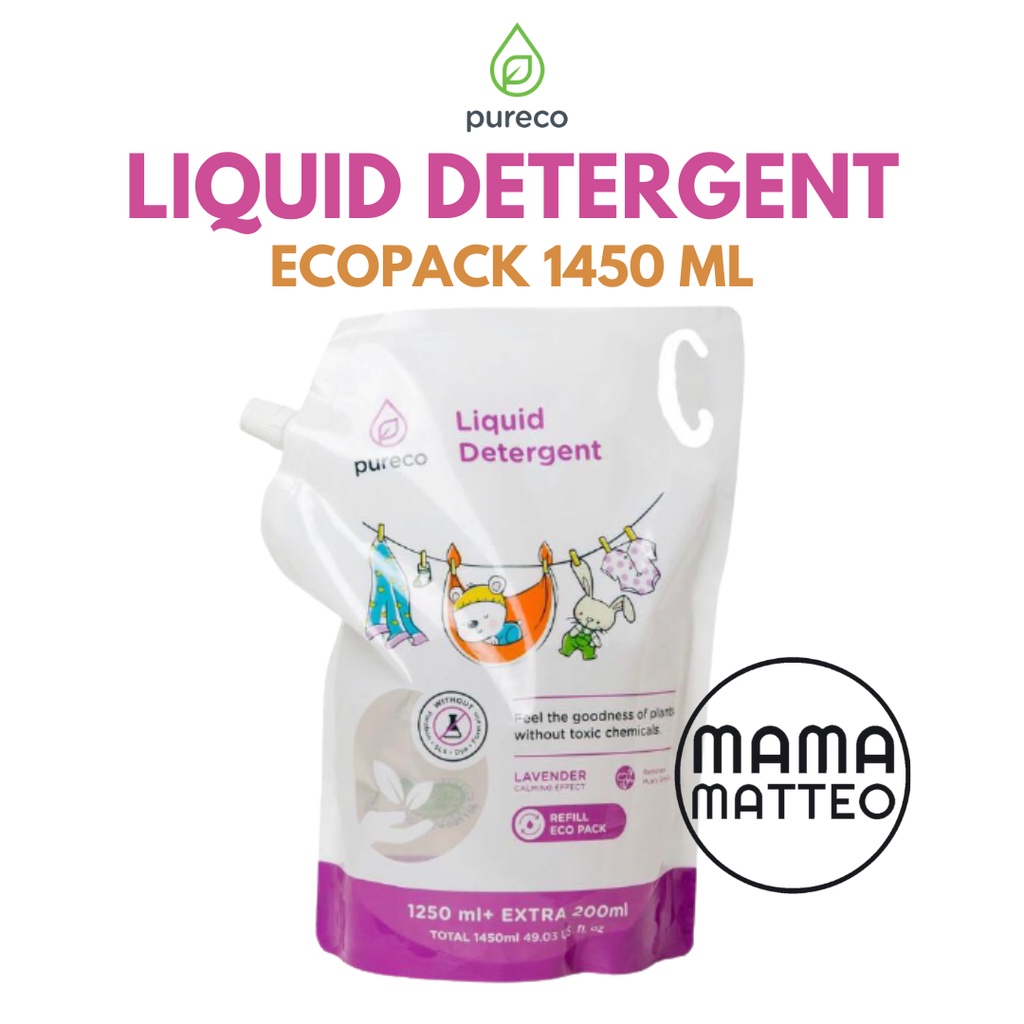 Jual Pureco Liquid Detergent Detergen / Dish Bottle Soap / Softener 1450ml / Sabun Handsoap ...