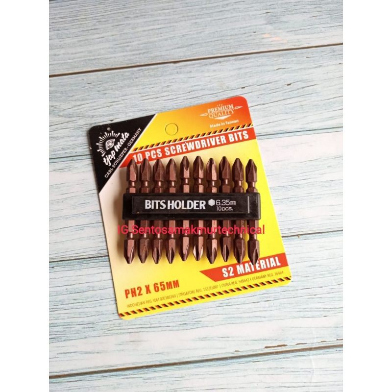 Jual Tjap Mata 65 mm Mata Obeng Angin Double Gypsum Screwdriver Bits ...