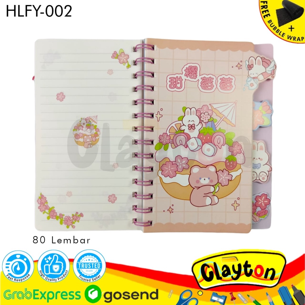 Jual Notebook Spiral A5 / Buku Tulis Spiral A5 Motif Lucu / Diary Buku ...