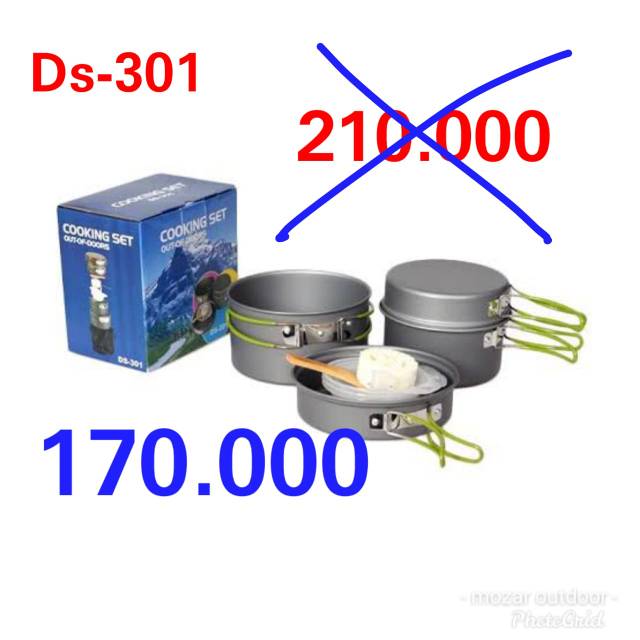 Jual Cooking set DS 301 - alat masak - nesting | Shopee Indonesia