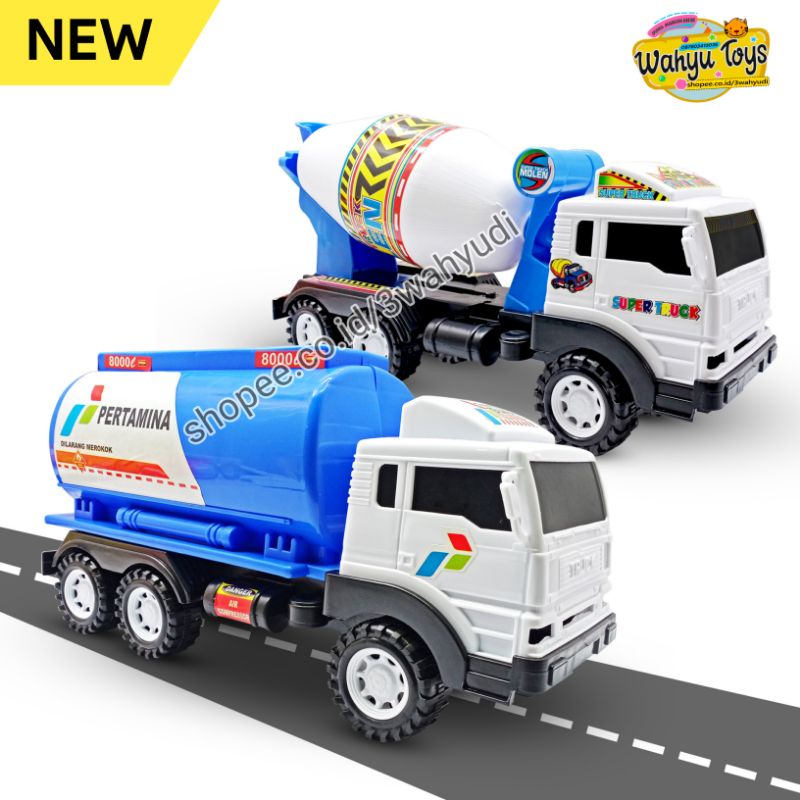 Jual MAINAN MOBIL TRUCK KONSTRUKSI MOLEN DAN TANGKI PERTAMINA BESAR ...