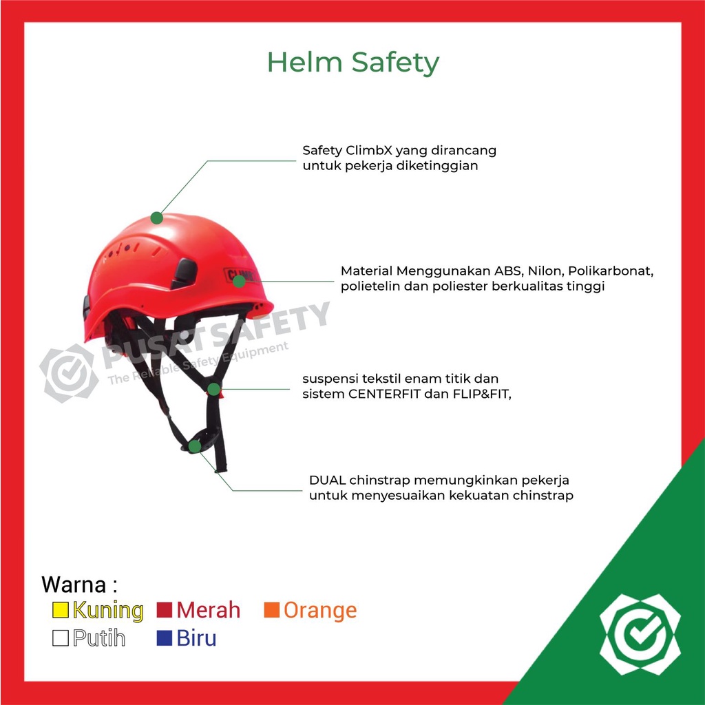 Jual Helm Safety Climbing Climbx Bstar | Shopee Indonesia