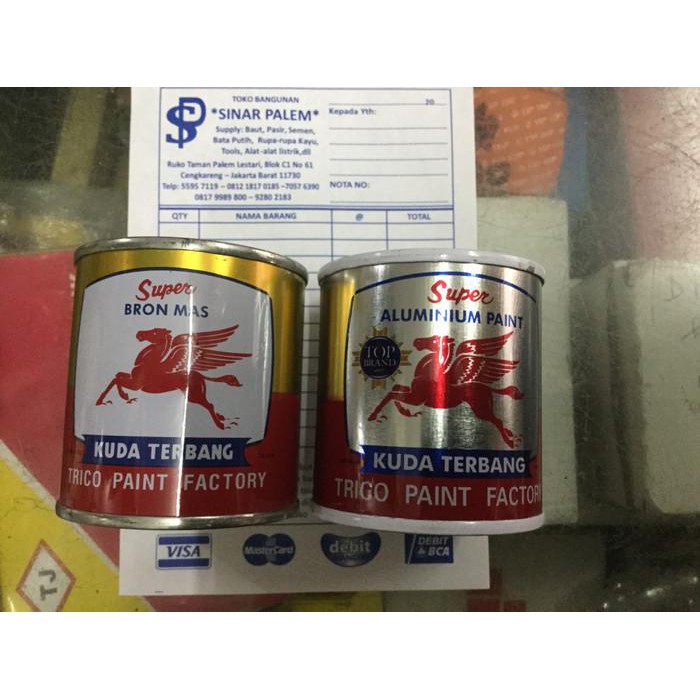 Jual Cat kuda terbang silver / gold / emas /perak / cat besi / kayu ...