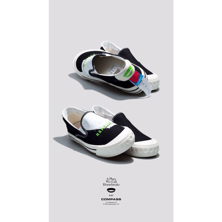 Jual [ORIGINAL] Compass Retrograde Low / Slip-On UNKL347 - Quarter of a ...
