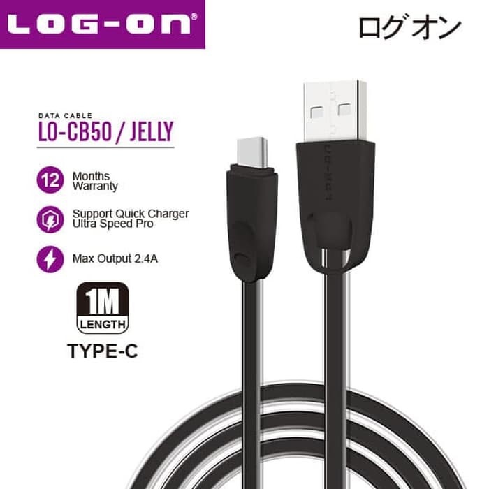 Jual KABEL DATA JELLY LO-CB50 - TYPE C USB CABLE HIGH DATA TRANSMISSION ...