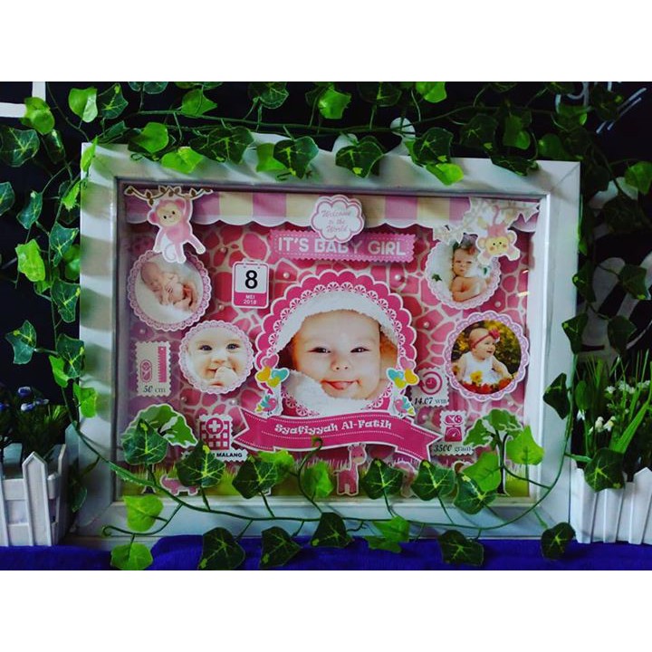 Jual Kado Unik Pigura Biodata Bayi 3D Frame Pop Up ( Safari Theme ...