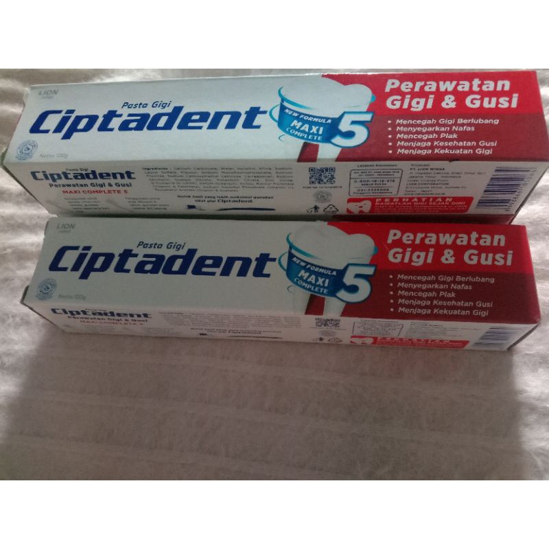 Jual CIPTADENT 120 GRAM MAXI COMPLETE 5 | Shopee Indonesia