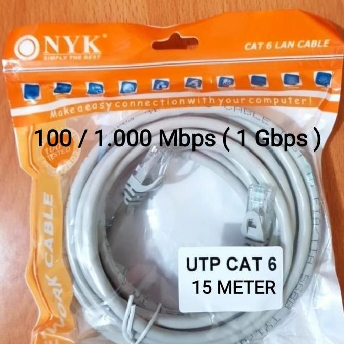Jual _^_^_^] Kabel CAT6 LAN 15 meter CAT 6 cable LAN RJ45 15M 100 ...