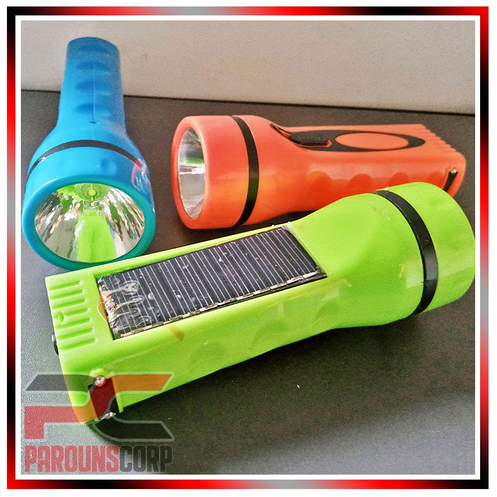 Jual LAMPU SENTER TENAGA MATAHARI Solar Flashlight - Solar Cell ...
