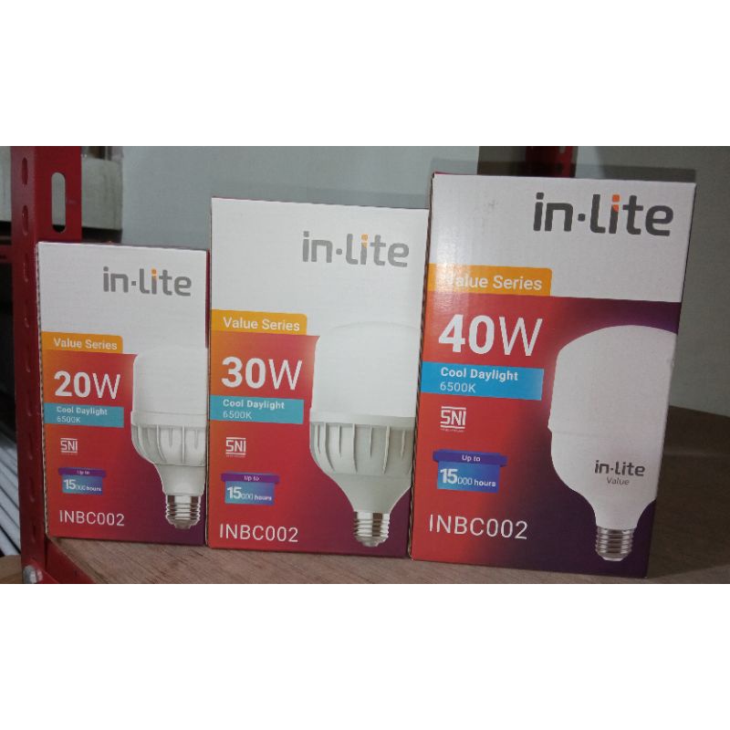 Jual Lampu Led Bulb Capsule InLite 20W-40W INB010 | Shopee Indonesia