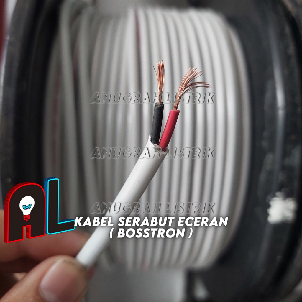 Jual Kabel Listrik Serabut @1M Eceran NYYHY 2x0.75 PUTIH Fleksibel ...