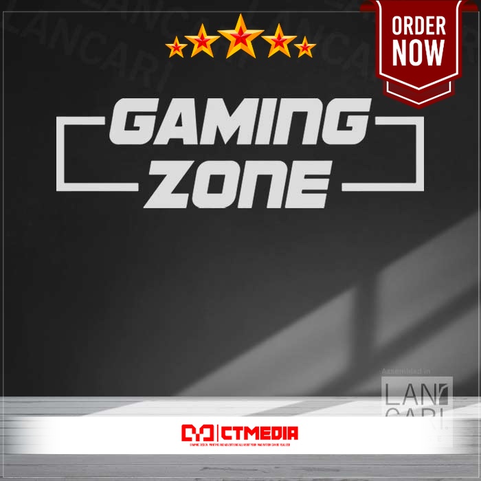 Jual Sticker Cutting Gaming Zone Stiker Dekorasi Dinding Hiasan Ruangan ...