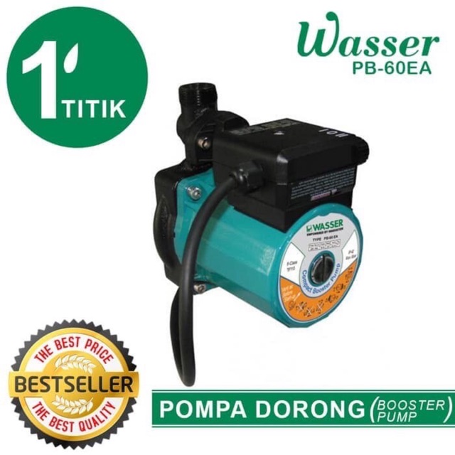 Jual POMPA DORONG WASSER PB 60 EA 60 Watt Low Watt 1 Keran Shower Air ...