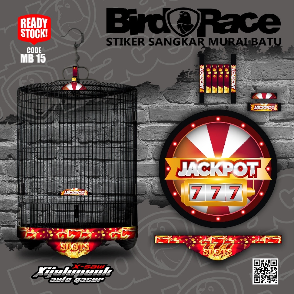 Jual STICKER SANGKAR MURAI BATU stiker EBOD RADJA BNR Stiker Kandang ...