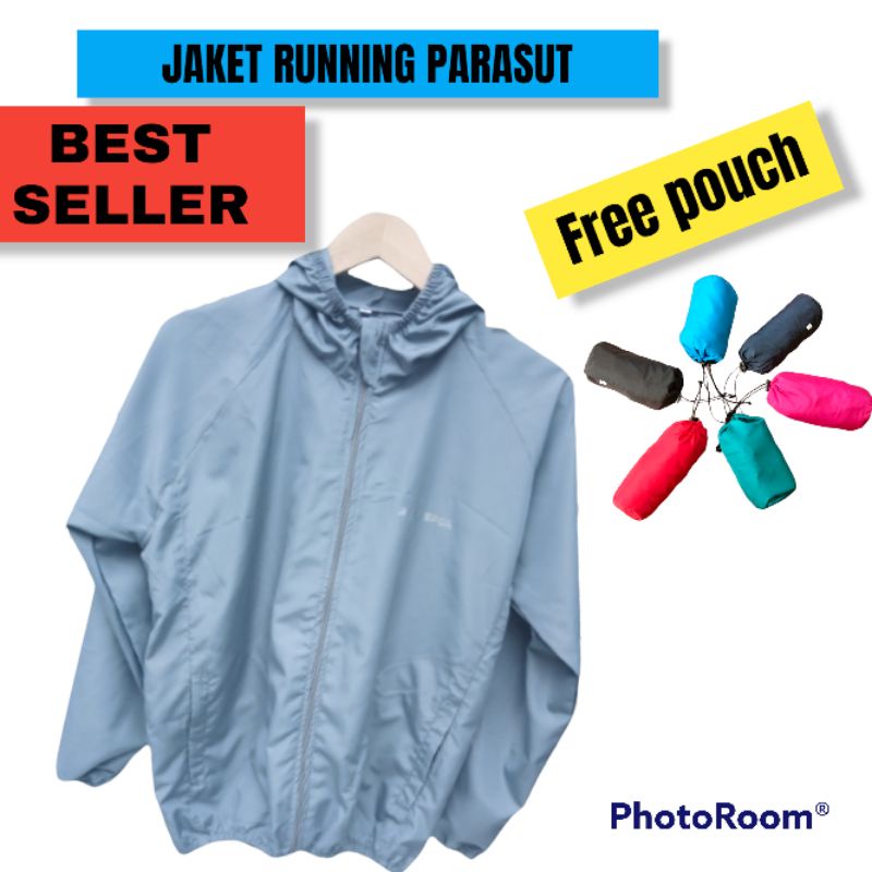 Jual Jaket Outdoor Hiking Parasut Sauna Olahraga Running Joging Lari ...