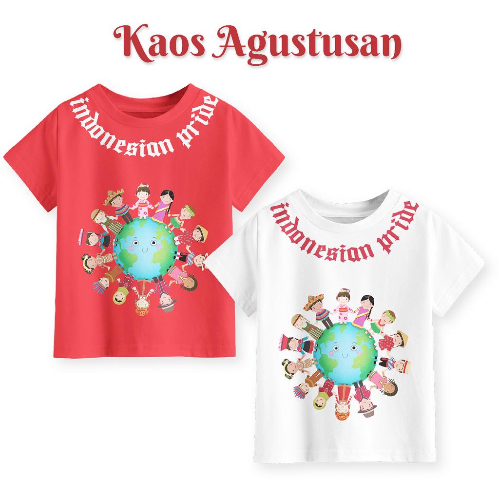 Jual Kaos Agustusan Merah Putih Series Kemerdekaan Untuk Anak Unisex ...