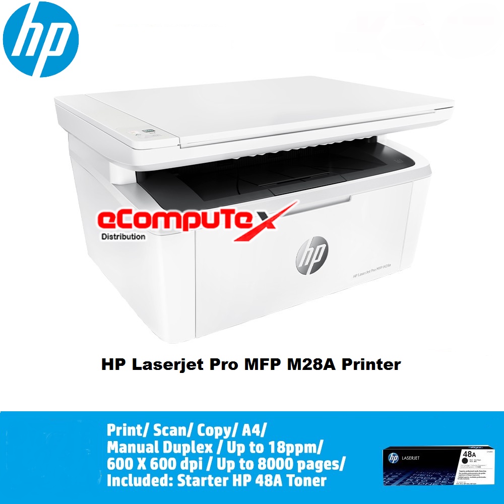 Jual PRINTER HP LASERJET MFP M28A ALL IN ONE MFPM28A PRINT SCAN COPY ...