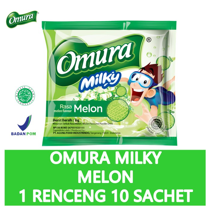 Jual [MINUMAN SACHET] Powder Drink Omura Milky Rasa Melon (1 Renceng ...