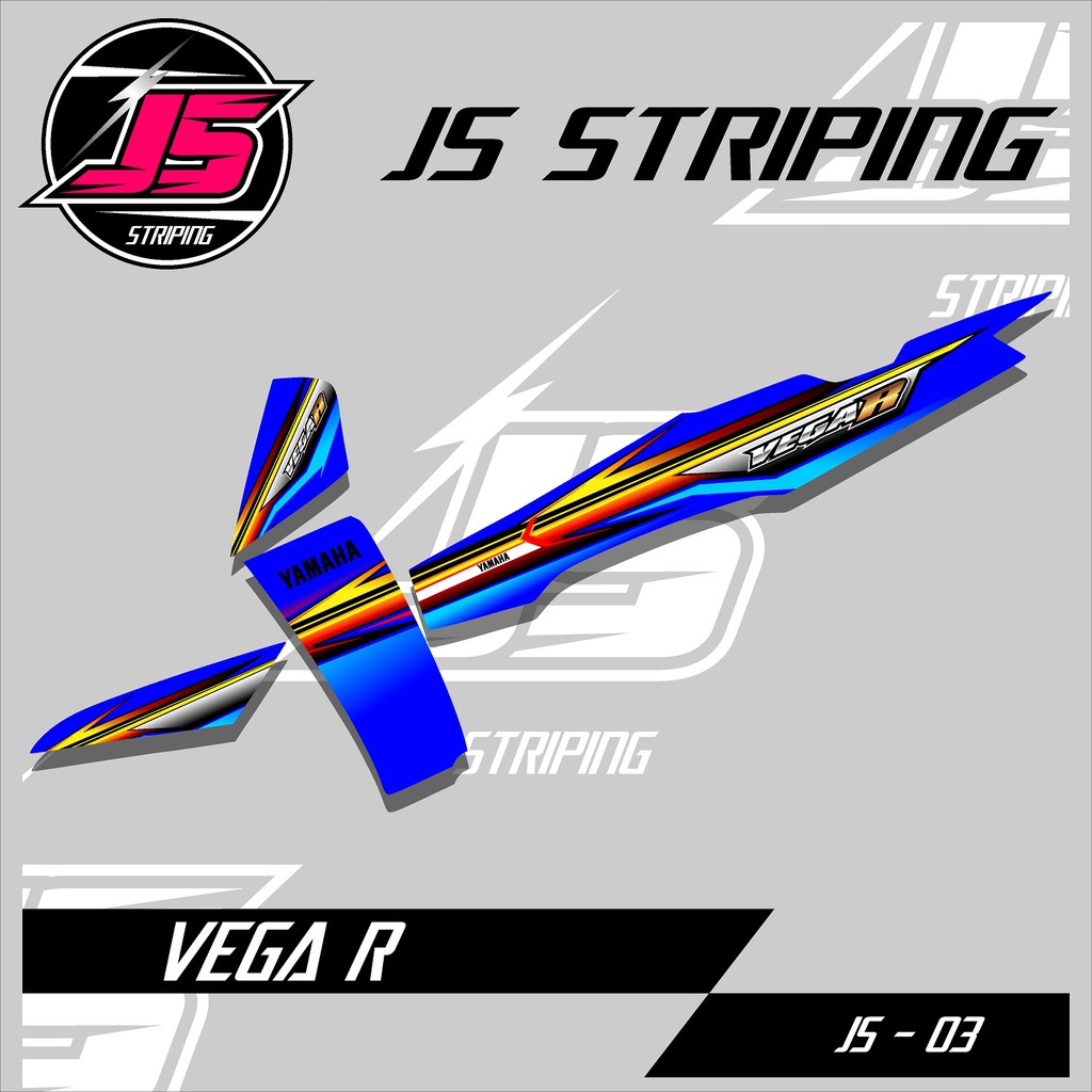 Jual Stiker Road Race Striping New Vega R - Stiker Variasi List Motor ...