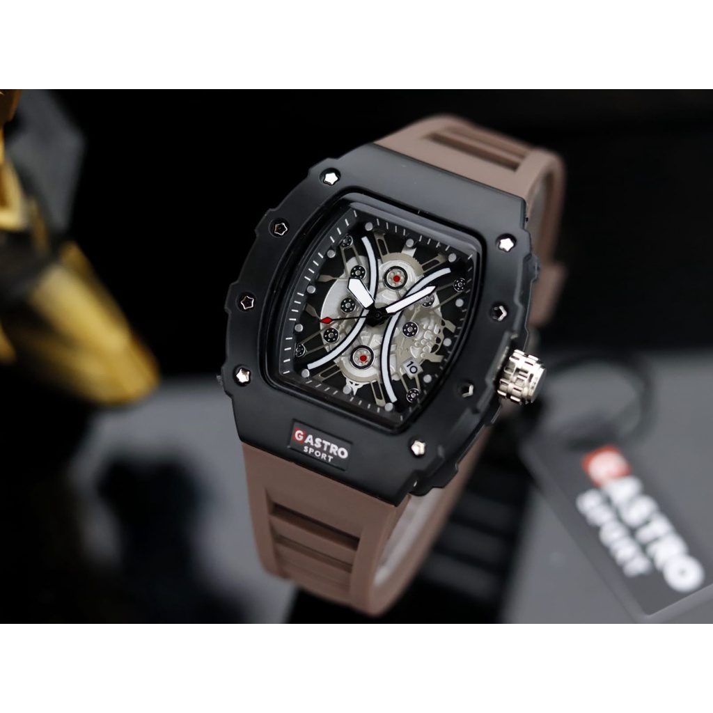 Jual Jam Tangan Pria GASTRO SPORT GS-K / Fitur Tanggal Aktif Tali ...