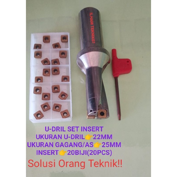Jual U-DRIL SET INSERT HOLDER MILLING SET PISAU MILING U-DRIL SEKEN SET ...