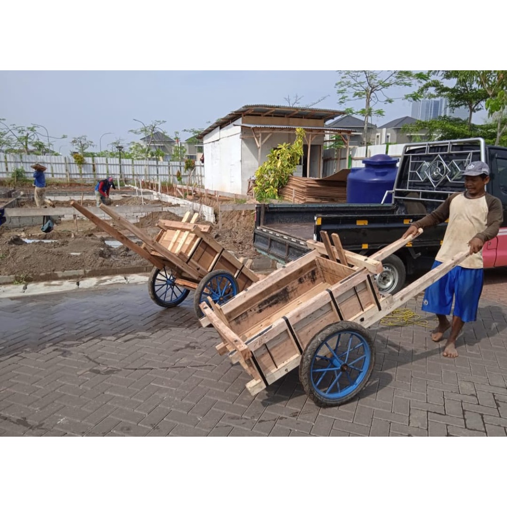 Jual gerobak kayu proyek | Shopee Indonesia