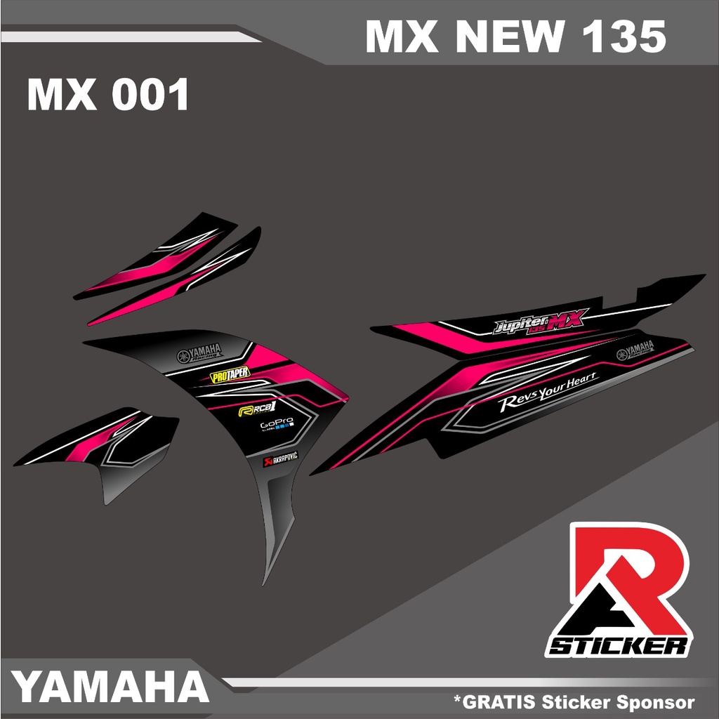 Jual Striping Jupiter Mx 135 Striping Mx New stiker motor motif yamaha racing sticker decal ...