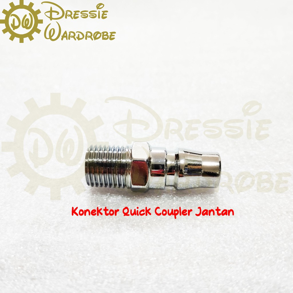 Jual Konektor Quick Connect Coupler Selang Kompresor Jantan Male C ...