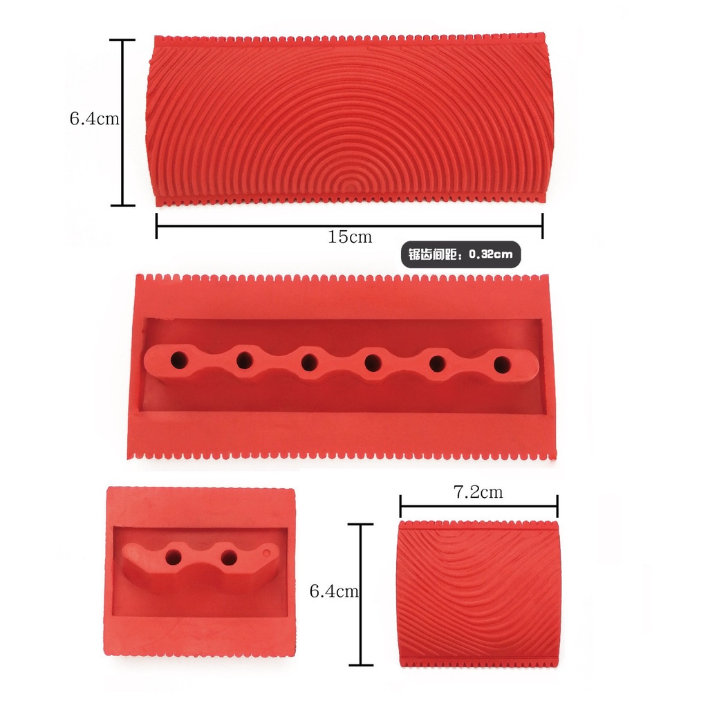 Jual KUAS CAT MOTIF KAYU Rubber Wood Grain Wall Painting Pattern KUAS ...