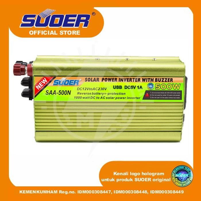 Jual Tenaga Surya Power Inverter 500 Watt 12 Volt Saa 500 ( 500W / 12V ...