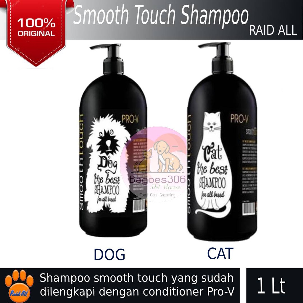 Jual Raid All Smooth Touch Grooming Shampoo Pro-V utk Kucing&Anjing ...