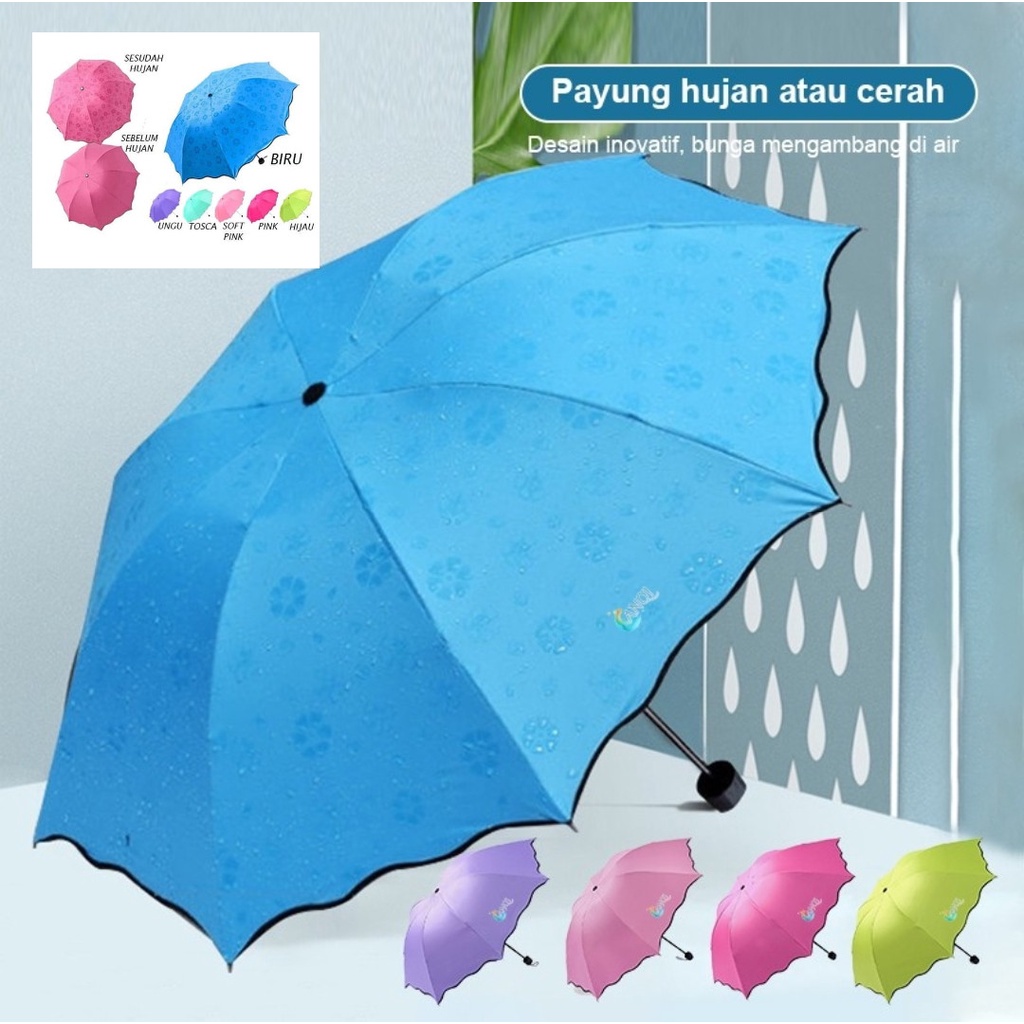 Jual Payung Lipat 3D Magic Motif Bunga | Shopee Indonesia