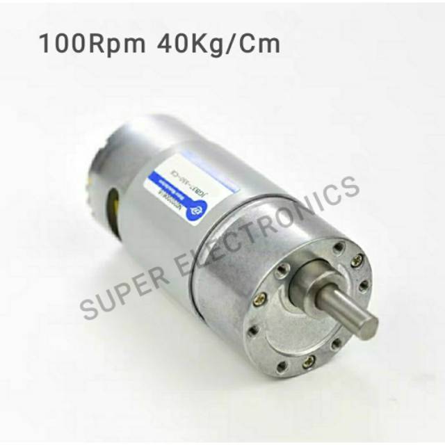 Jual Motor Dc 100Rpm High Torque 40Kg/Cm Motor Dc Mesin Penrtanian dan ...