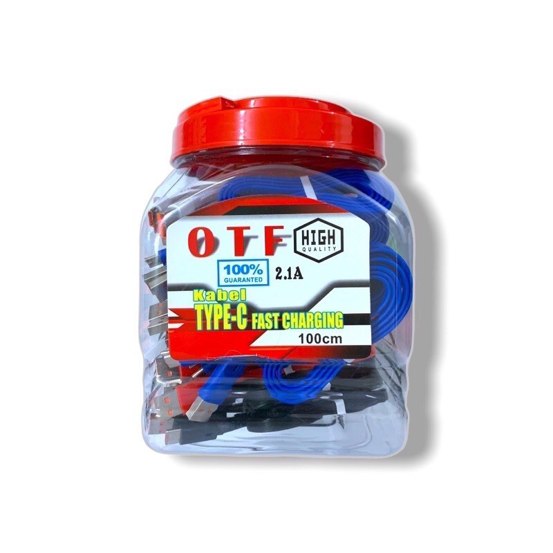 Jual 1 Toples isi 50PCS Kabel Data OTF Micro & Type-C Lightning 2.1A ...
