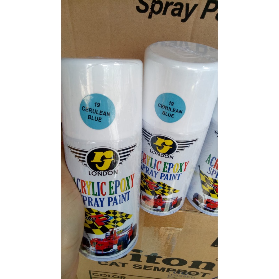 Jual cat semprot pilok pilox RJ 300cc cerulean blue 19 300cc RJ London ...