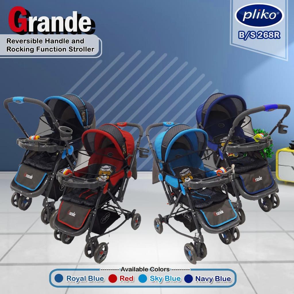 Jual Pliko baby Stroller Grande 268R / Stream 397R / Kereta Dorong Bayi ...