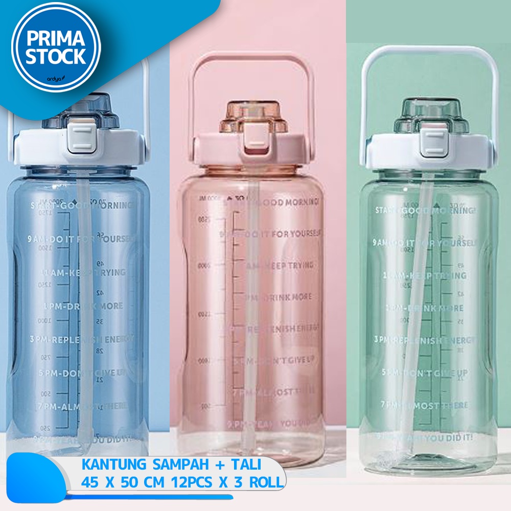 Jual BOTOL MINUM MOTIVASI PENANDA WAKTU 2 L LITER 2000 ML BENING ...