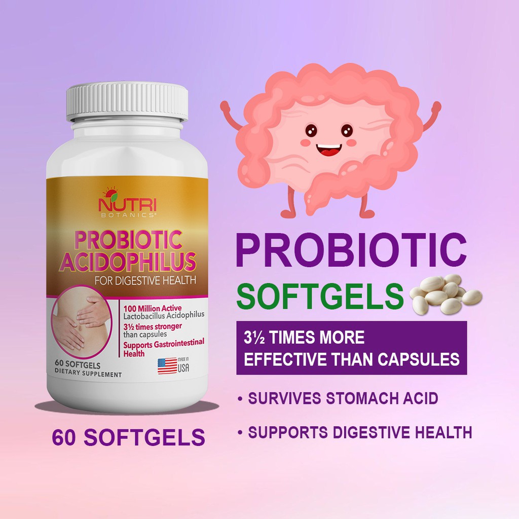 Jual [Ship from Singapore] Nutri Botanics Probiotics Acidophilus (Isi 60 Softgel) – Suplemen ...