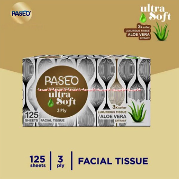 Jual Paseo Ultra Soft 3ply 125sheet Facial Tissue Aloe Vera Tissue ...