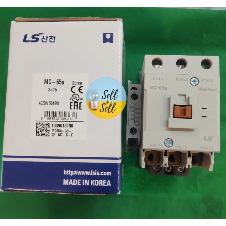 Jual Kontaktor MC-65A merek LS / Magnetic Contactor MC65A merk LSis (220VAC) | Shopee Indonesia