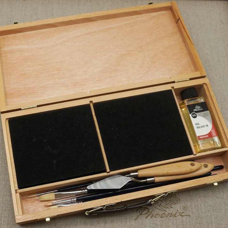 Jual Studio Oil Paint Set - Wooden Box - 20 Pieces FREE ARTessentials ...