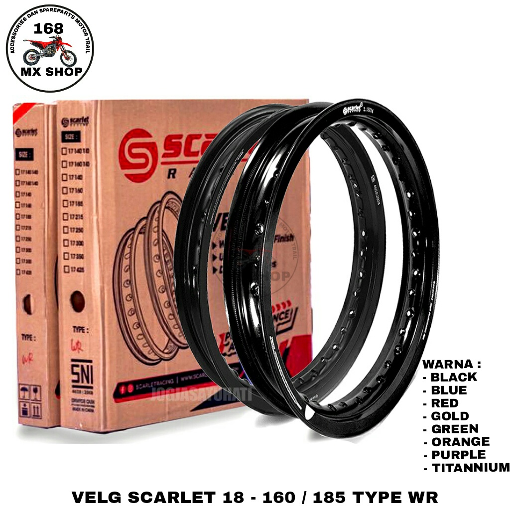 Jual Velg Vleg Velek Velk Vlek Pelek Pelk Rim Aloy Scarlet Ring R 18 ...